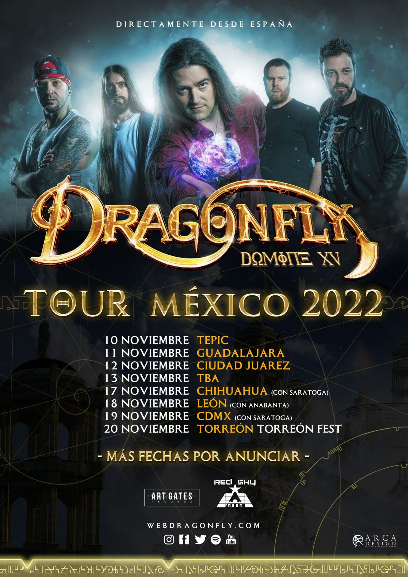 DRAGONFLY ANUNCIAN SU NUEVA GIRA POR MEXICO PRESENTANDO DOMINE XV - Art ...